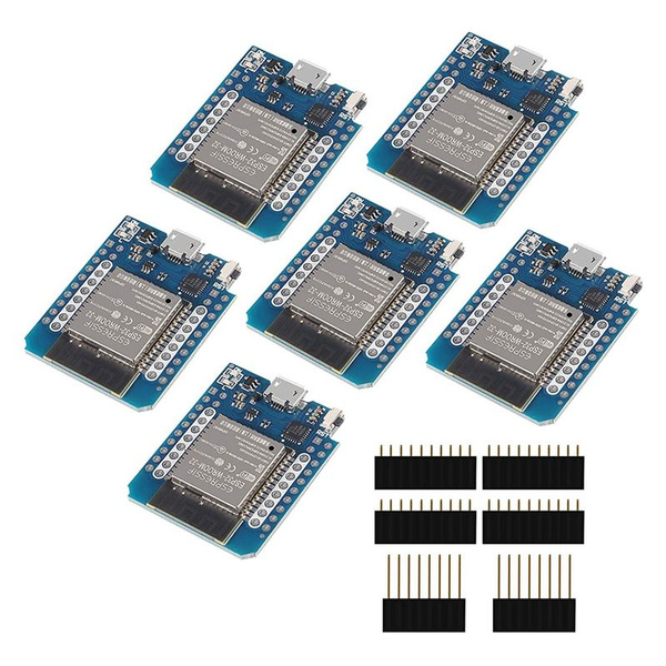 6 шт Nodemcu Esp32 Esp Wroom 32 Wlan Wi Fi Bluetooth макетная плата 5 В совместима совместим с 4283