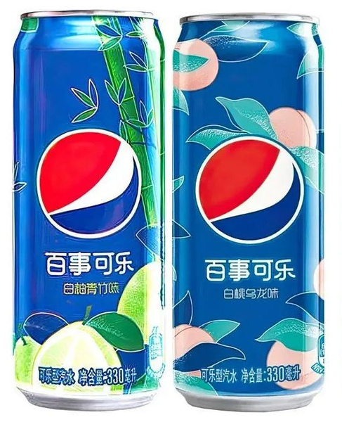 Набор эксклюзивных напитков Pepsi Bamboo Grapefruit и Peach Oolong 2 шт ...