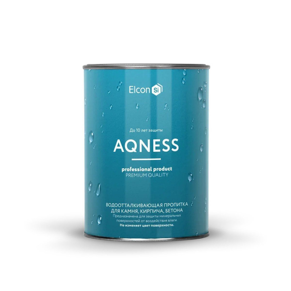 Гидрофобизатор, водоотталкивающая пропитка для камня, кирпича, бетона, Elcon Aqness, 0,9 л ...