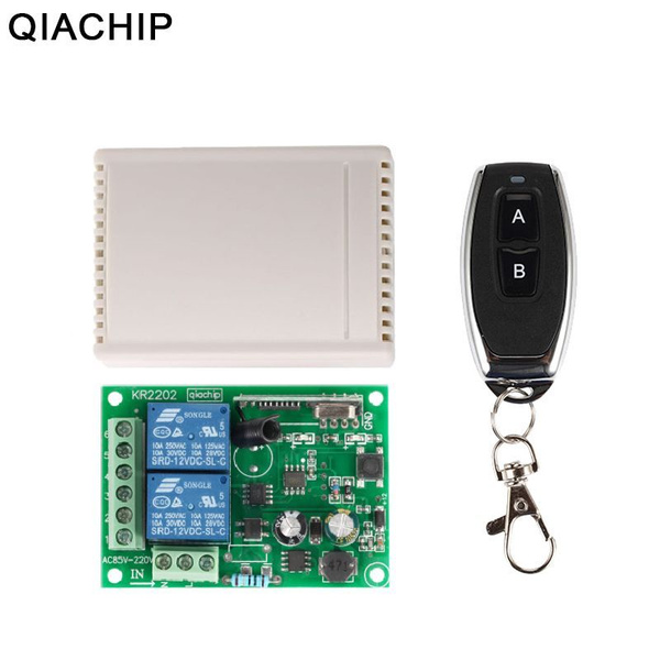 433Mhz Universal Wireless Remote Control Switch AC 220V 2 канала ...