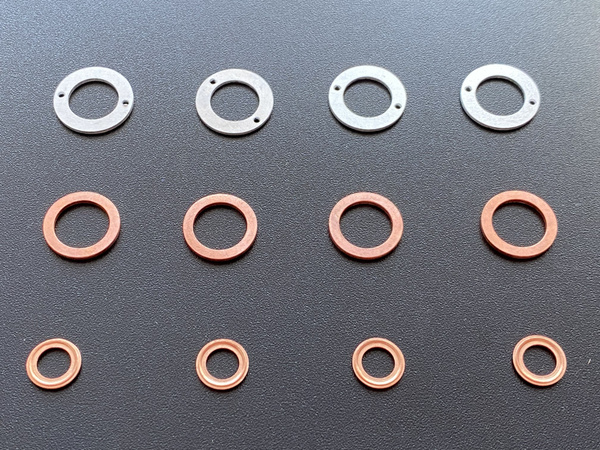 Ремкомплект колечек топливной форсунки на 4 штуки MITSUBISH DELICA 4D56 ...