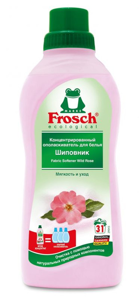 Кондиционер-ополаскиватель для белья FROSCH ФРОШ Шиповник концентрат, 0 ...