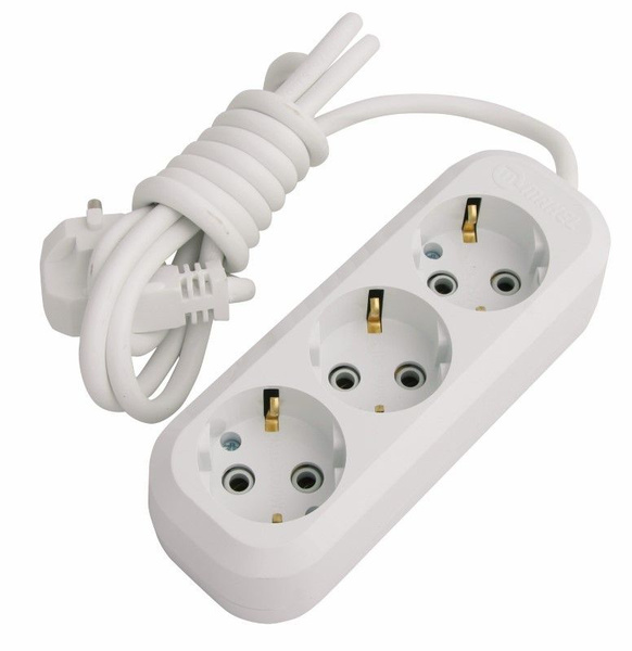 Удлинитель бытовой Makel MGP132 - купить по выгодной цене в интернет-магазине OZON (1008361321)