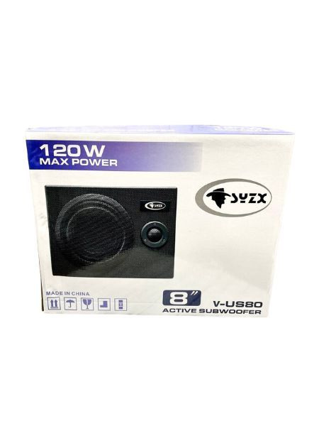 Сабвуфер автомобильный активный 120W MAX 8" (дюймов) плоский SYZX ...