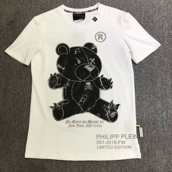 Футболка PHILIPP PLEIN, размер 48, цвет белый, хлопок - купить по ...