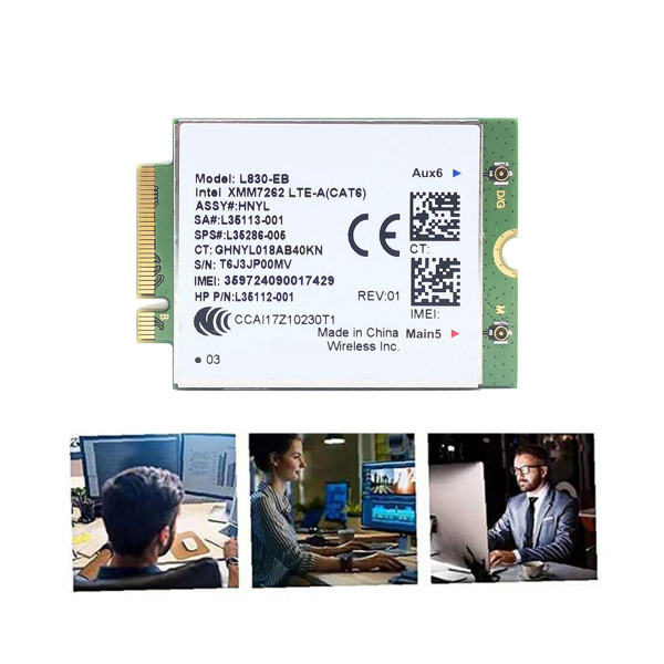 L830-EB WIFI карта + 2Xантенна 4G LTE L830 L35286-005 Модуль LTE Cat6 ...