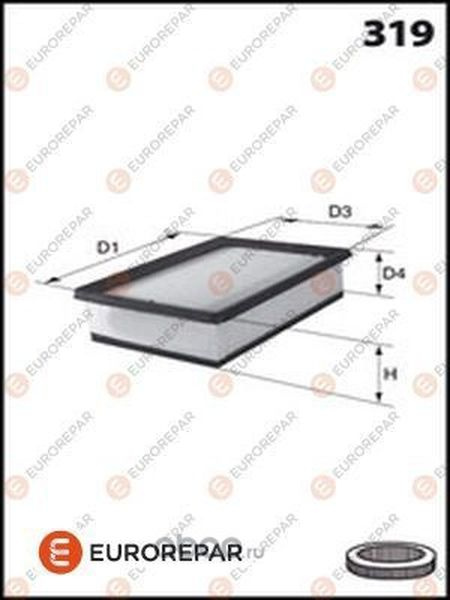 Фильтр воздушный Eurorepar E147333;E147333 - купить по выгодным ценам в ...