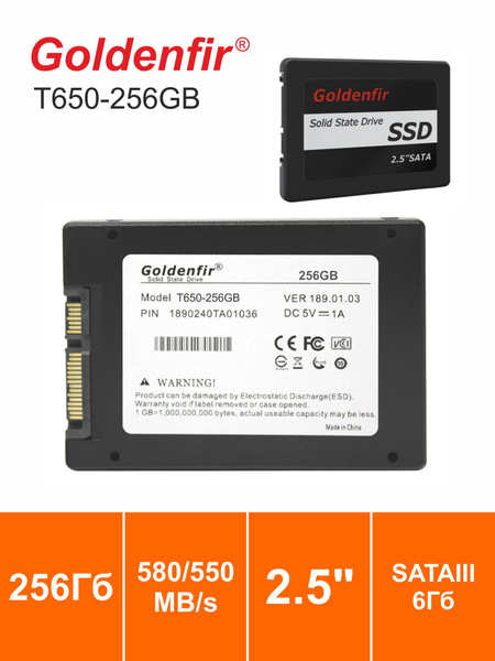 256 ГБ Внутренний SSD-диск Goldenfir T650 (T650-256) - купить по выгодной цене в интернет ...