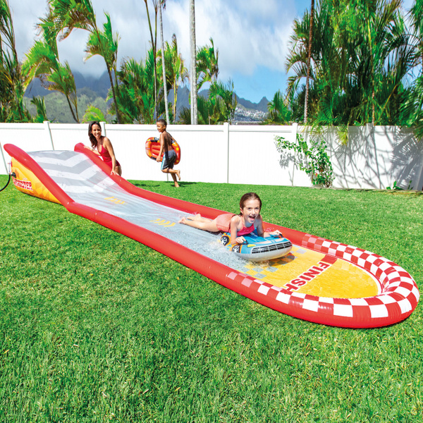 Водная дорожка Intex 57167 Racing Fun Slide 561 см с двумя плотами ...