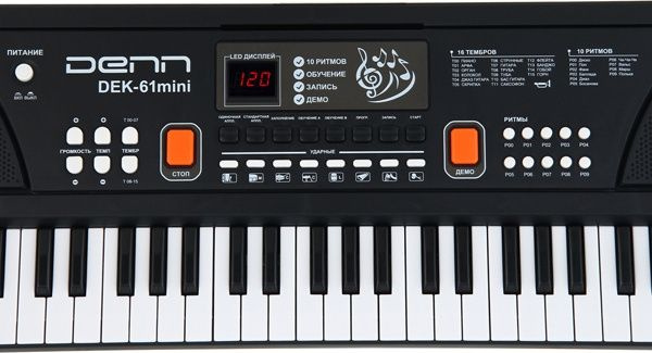 Синтезатор DENN DEK61 mini Black купить на OZON по низкой цене (1065135865)