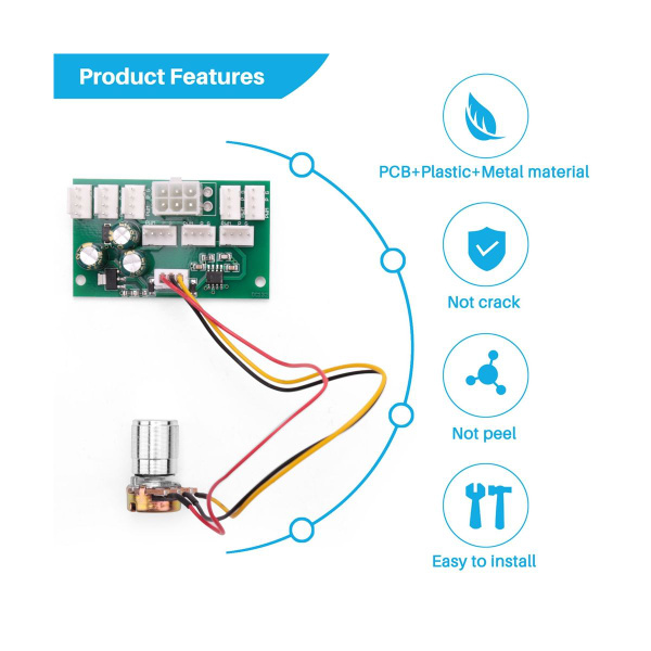 Joy Electronics Компьютерный корпус Майнер Регулятор скорости вентилятора 8-канальный ...