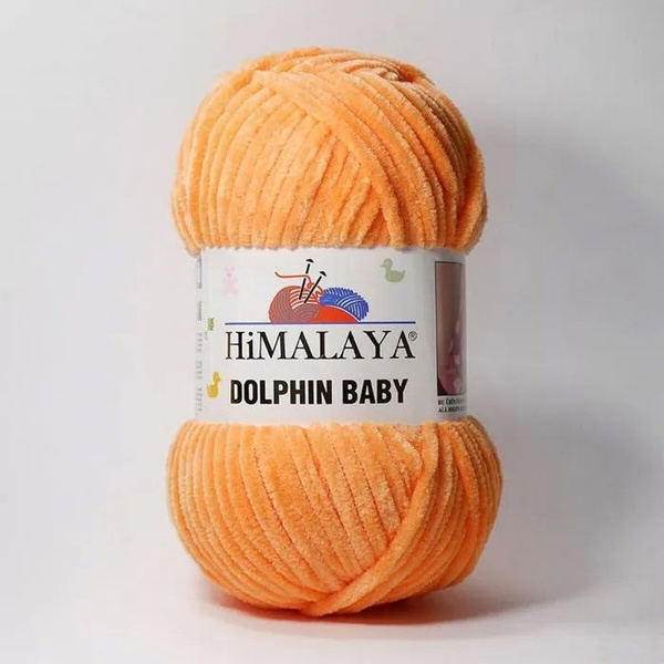 Плюшевая пряжа для вязания Himalaya Dolphin Baby 80316 рыжий - купить с ...