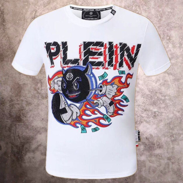 Футболка PHILIPP PLEIN, размер 52, цвет белый, Хлопок - купить по ...