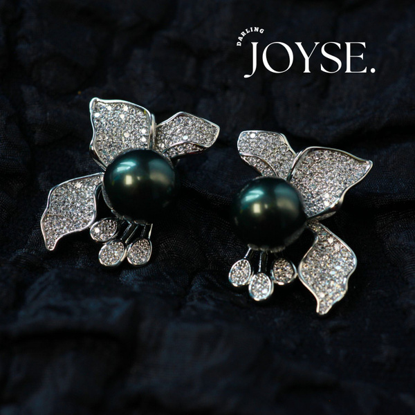 Серьги JOYSE Darling Premium бижутерные женские пусеты 30/22 мм с ...