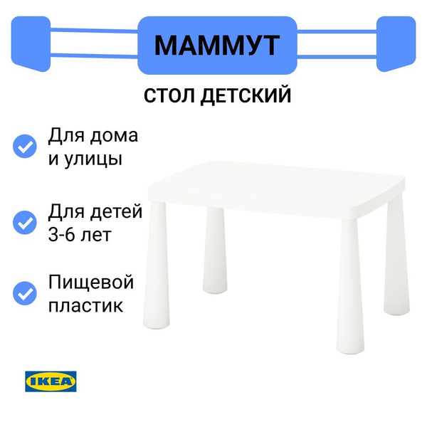 Детский столик для мальчиков и девочек, столик для малышей МАММУТ ИКЕА ...