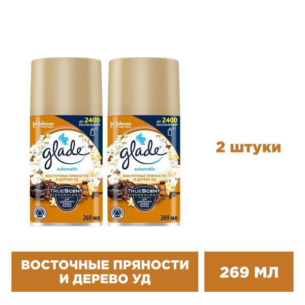 Глейд сменный баллон Восточные пряности и дерево уд, 2шт - купить с ...