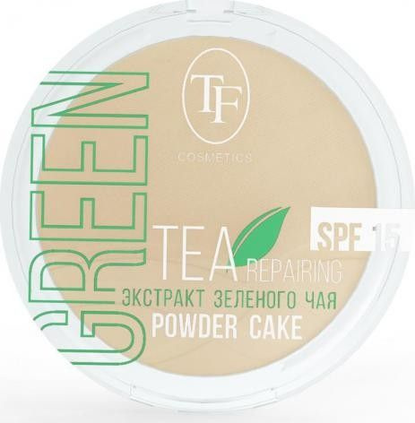 Пудра для лица TF Cosmetics "Compact Powder Green" тон 02 слоновая ...