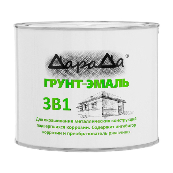 Грунт-эмаль 9669896, серый - купить в интернет-магазине OZON по ...