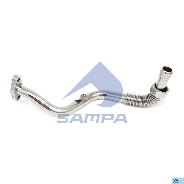 Трубка КАМАЗ-5490 MERCEDES масляная турбокомпрессора SAMPA - SAMPA арт ...