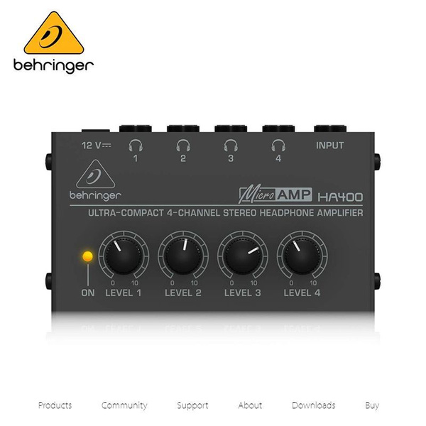 Усилитель для наушников Behringer HA400 MICROAMP - купить по выгодной ...
