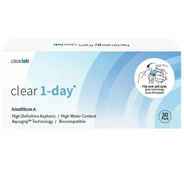 ClearLab Контактные линзы, -3.00, 8.7, 1 день - купить с доставкой по ...