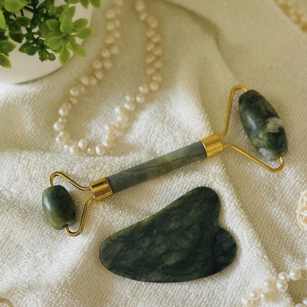 Набор Массажер нефритовый Гуаша купить по низкой цене с доставкой в ...