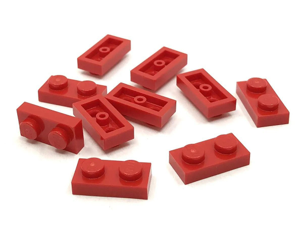 Деталь Lego 50шт Плитка 1х2 (красная) 302321 - купить с доставкой по ...