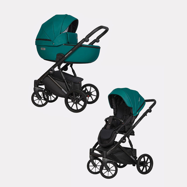 Коляска детская универсальная Riko Basic Montana Ecco 2 в 1, 13 Emerald изумруд купить на OZON ...