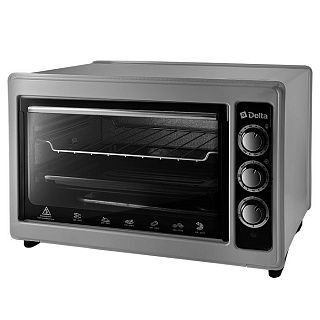 Мини-печь Delta D-0124, черный, серый, 37 л купить по низкой цене с ...