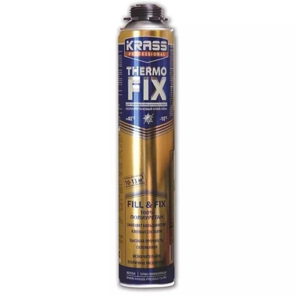 Клей-пена для теплоизоляционных работ Krass Professional ThermoFix ...