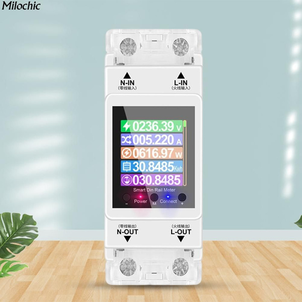 AT2PW-WIFI Tuya WIFI Счетчик энергии на DIN-рейку Smart Switch Пульт ...