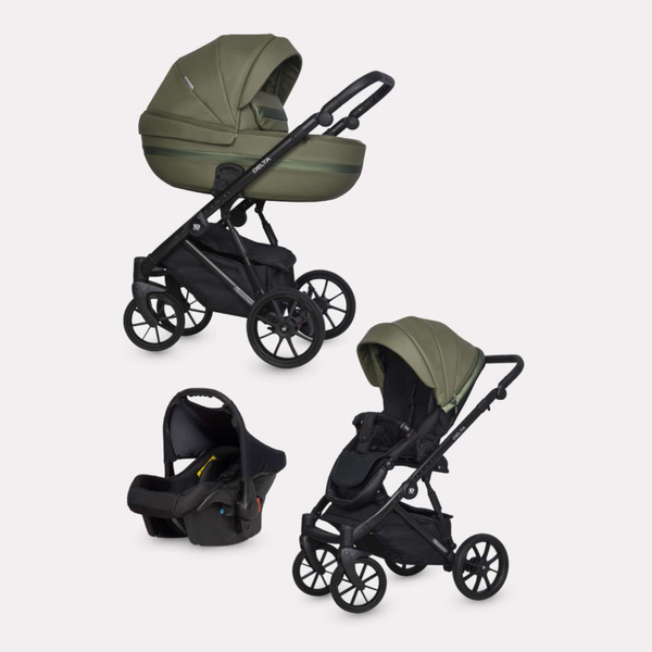 Коляска 3в1 Riko Basic Delta Ecco 13 Olive Оливковый - купить с ...