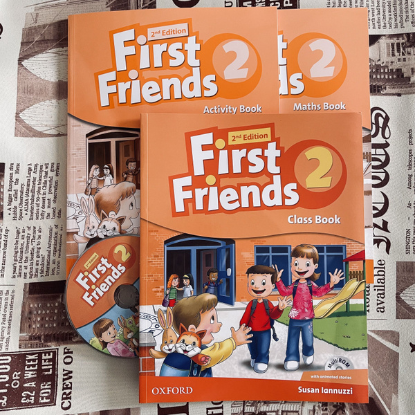 First Friends 2 2nd edition SB with MultiRom+AB+MB (3 книги, диск ...