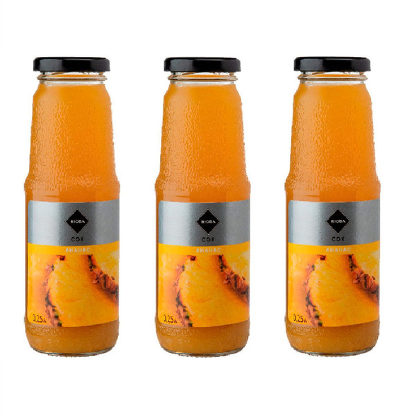 RIOBA Сок ананасовый, 250мл, 3 уп - купить с доставкой по выгодным ...