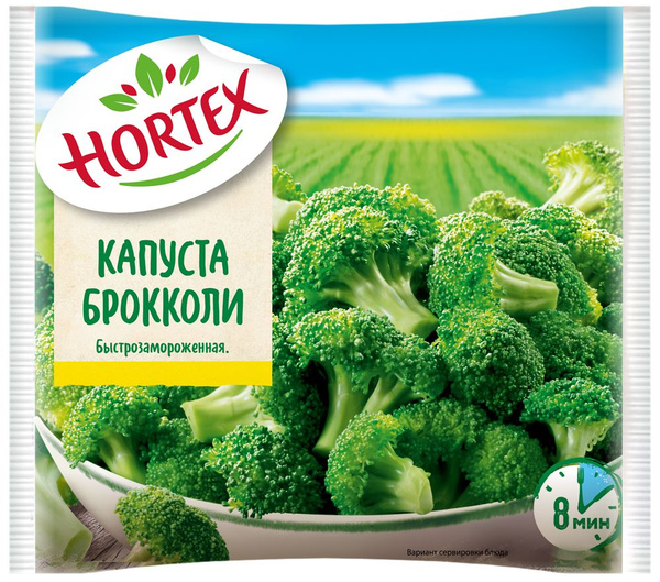 Капуста брокколи Hortex, замороженная, 400 г - купить с доставкой по выгодным ценам в интернет ...