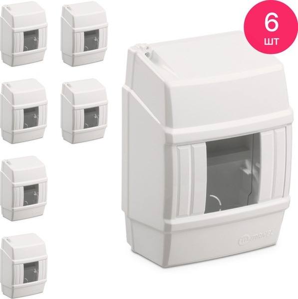 Бокс распределительный Makel / Макел ЩРН-П-04 с пломбой, пластиковый белый 4 модульных ...