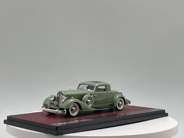 Коллекционная модель автомобиля Packard 1108 Twelve Stationary Coupe Dietrich green 1934 ...