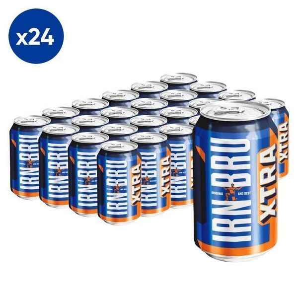 Газированный напиток Irn Bru XTRA 330 мл. 24 шт - купить с доставкой по выгодным ценам в ...