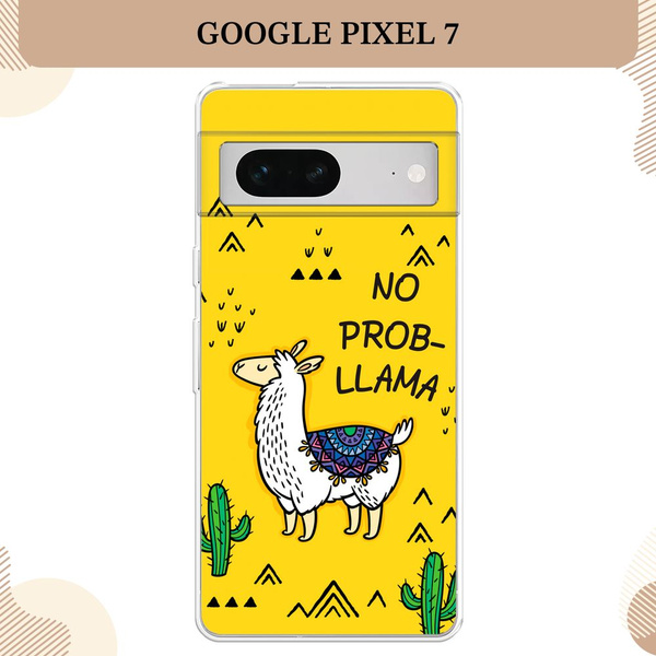 Силиконовый чехол на Google Pixel 7 / Гугл Пиксель 7 No probLLama ...