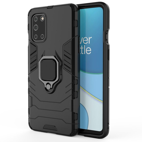 Противоударный чехол с кольцом для OnePlus 8T / ВанПлюс 8Т (черный ...