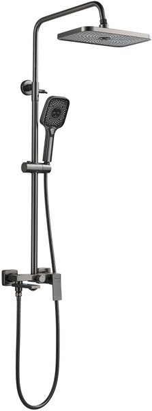 SHEVANIK Душевой комплект s96 S9636 темно-серый - купить с доставкой по выгодным ценам в ...