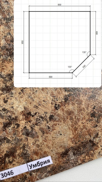 RAYWAY Столешница,ВЛДСП,850х850х26мм - купить с доставкой по выгодным ...