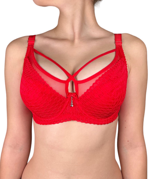 Бюстгальтер Женский VE.NU.S формованная чашка, размер 85D красный Вечерний/праздничный Китай ...