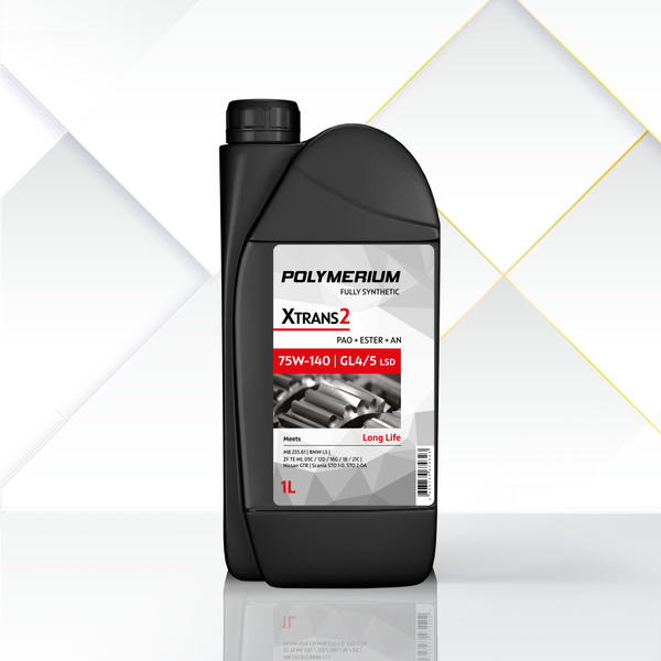 Масло трансмиссионное XTRANS2 75w-140 GL 4/5 POLYMERIUM, синтетическое ...