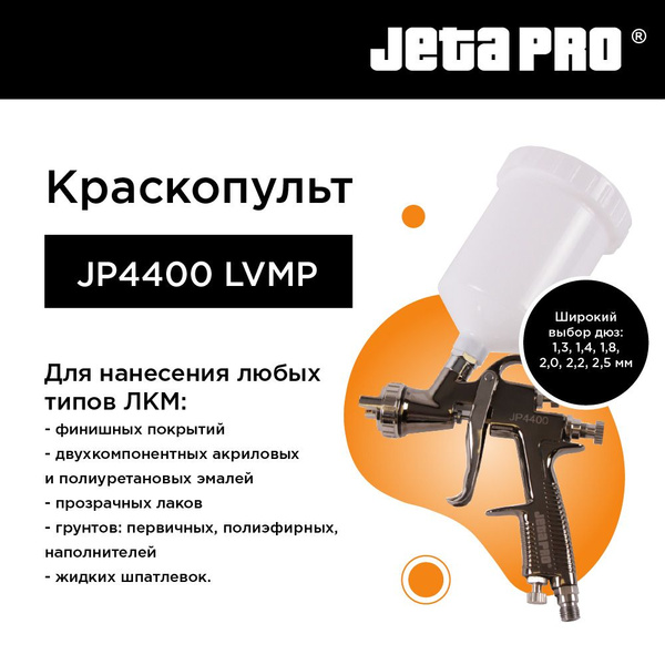 Краскопульт Jeta PRO JP4400 LVMP пневматический, профессиональный, для ...