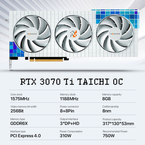 Видеокарта PELADN GeForce RTX 3070 Ti, 8 ГБ GDDR6X - купить по низким ...