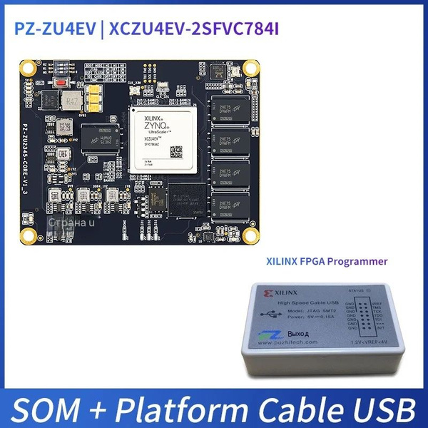 Puzhi PZ-ZU4EV-SOM Xilinx ZYNQ UltraScale XCZU4EV Основная плата FPGA Система промышленного ...