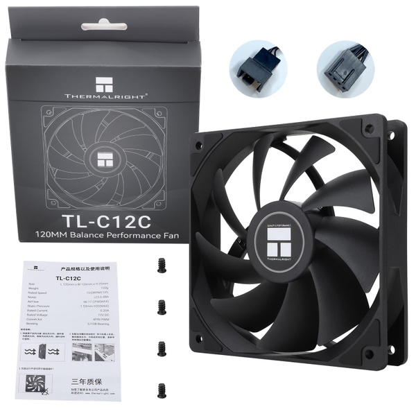 Черный 120 мм Вентилятор/Кулер для корпуса ПК/компьютера Thermalright ...