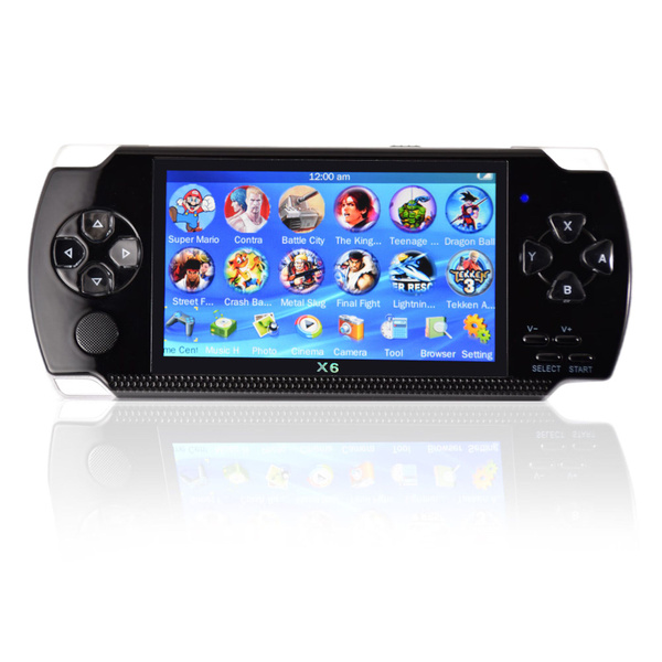 Игровая консоль PSP X6, 4,3 дюйма, черная, с функцией камеры - купить с ...