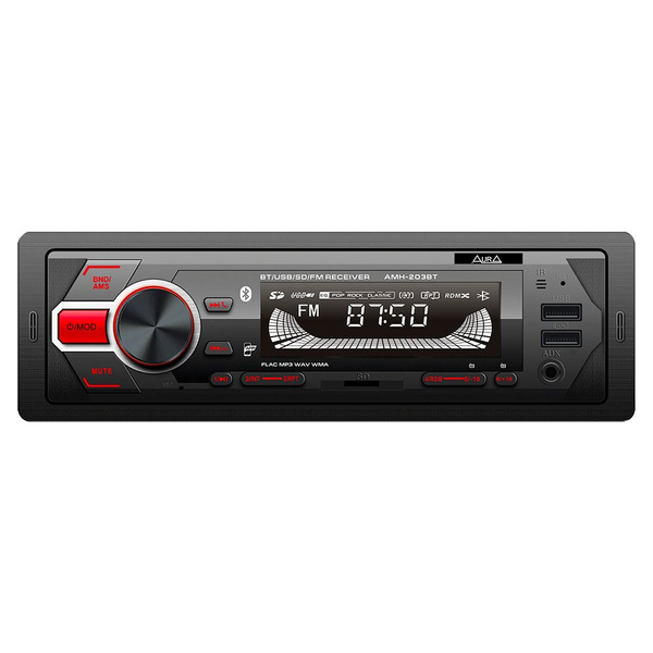 Магнитола для авто Aura AMH-203BT Bluetooth, 2xUSB, micro SD, AUX, RCA ...